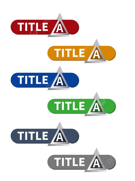 Ppt Color Bar Title Element Ppt Element Ppt Title Png And Vector With