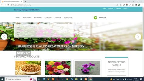 Nursery Management System Using Php And Mysql Phpgurukul Youtube