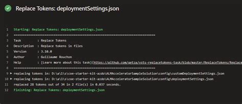 ALM Accelerator BUG Configured Deployment Setting Is Not Reflecting In Target Environments