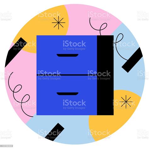 손으로 그린 순진한 모바일 앱 스티커 세트 벡터 일러스트레이션 3차원 형태에 대한 스톡 벡터 아트 및 기타 이미지 3차원 형태 개념 개념과 주제 Istock