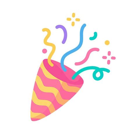 Party Popper Emoji Vector Art Icons And Graphics For Free Download