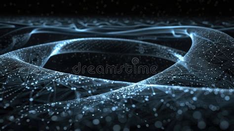 glowing infinite loop of tangled strings stock illustration illustration of pattern design