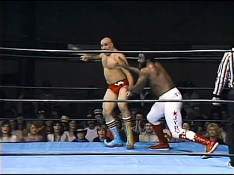 Junkyard Dog Feuds With The Iron Sheik W Manager Skandor Akbar Mid