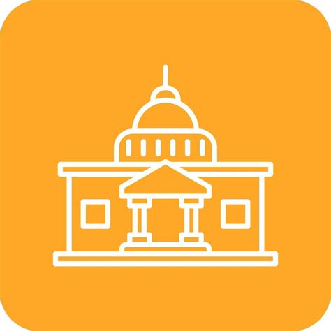 Capitol Line Round Corner Background Icons 14768315 Vector Art At Vecteezy