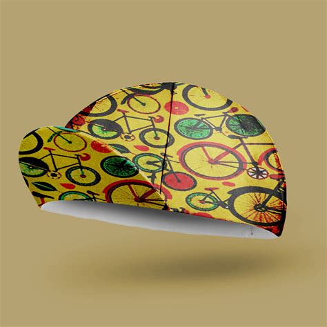 Bicycle Pattern Cycling Cap Rssc Sports