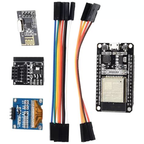 esp32 nrf24l01 cable display module socket opendtu for hoymiles diy kit