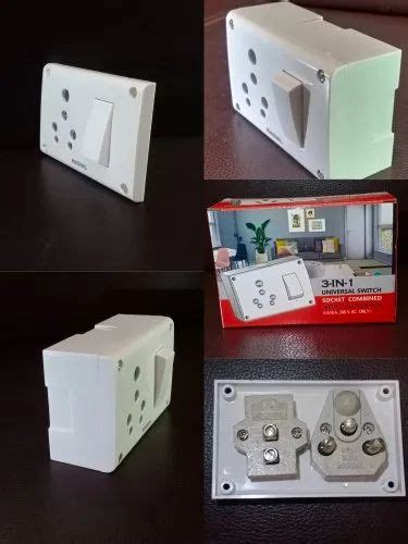 Radial 3 Pin Socket Switch Socket Combined 6a Polycarbonate Module Size 2m At ₹ 127 Piece In