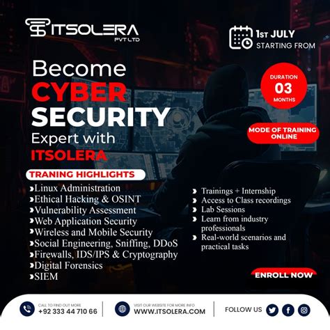 itsolera pvt ltd on linkedin 📢 become a cyber security expert with itsolera pvt ltd 🔐 🚀 kickstart…