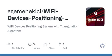 GitHub Egemenekici WiFi Devices Positioning System WiFi Devices Positioning System With