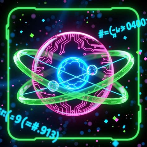 Free Quantum Digital Sphere Photo Quantum Neon Cyberpunk Download