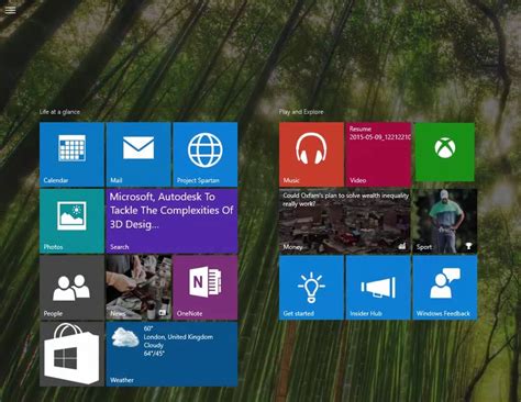 Windows 10 Build 10114 Shows Off Modified Start Menu Screen