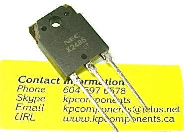 2SK2485 Mosfet NEC K2485 – KP Components Inc.