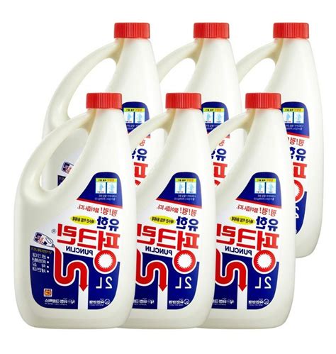 배수구세정제 배수구클리너 유한락스 펑크린 2lx6개 배수관클리너 티몬