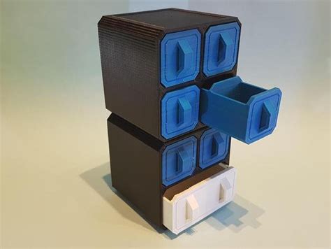 Scifi Storage Crates Stackable STL File For D Printing Etsy