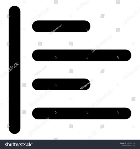 Left Aligned Text Icon User Interface Stock Vector Royalty Free Shutterstock