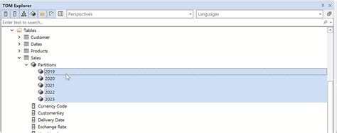 Create Partitions In SSAS Tabular With Tabular Editor