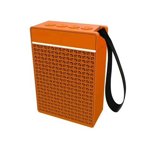 Square Portable Wireless Speaker With Led Flashlight Customized Oem