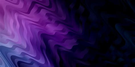 Dark Pink Blue Vector Background With Bent Lines Abstract Gradient Illustration With Wry Lines