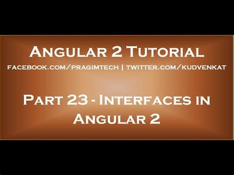 Interfaces In Angular YouTube