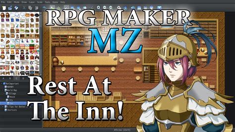 rpg maker mz tutorial 12 rest at the inn youtube