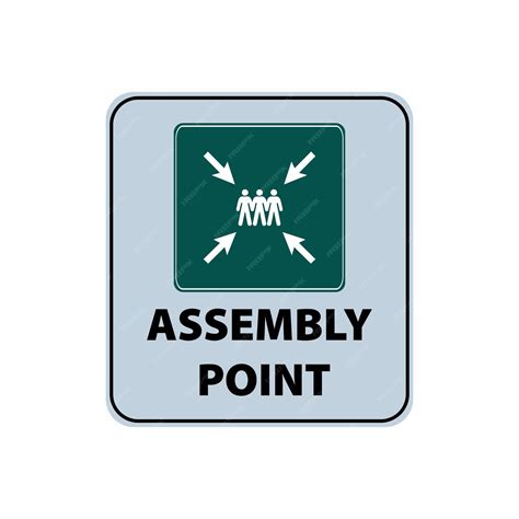 Premium Vector Assembly Point Logo Template Illustration