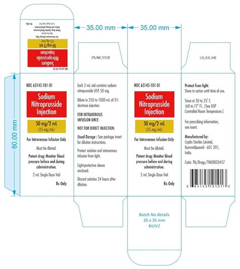 Sodium Nitroprusside Fda Prescribing Information Side Effects And Uses