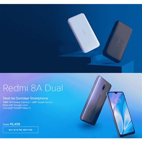 Redmi Launched His New Smartphone Redmi 8A Dual Power Bank Owlgen