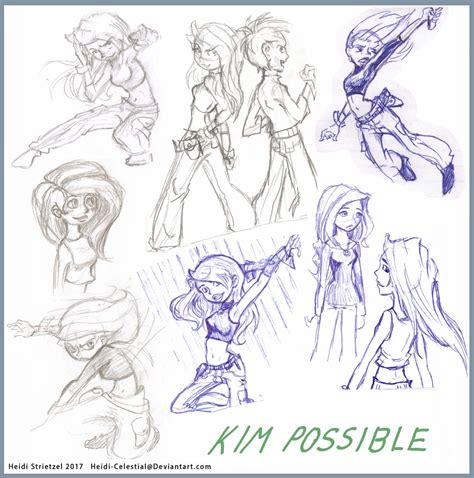 Kim Possible Sketches By Heidi Celestial On Deviantart