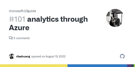 Analytics Through Azure Issue Microsoft Z Guide GitHub