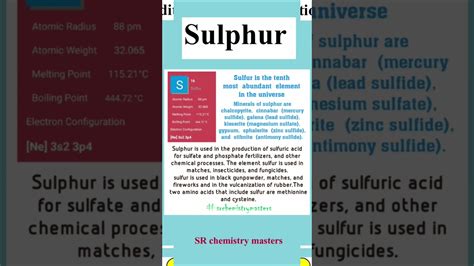 Octatomic Molecule Sr Chemistry Masters Chemistryshorts Sulphur