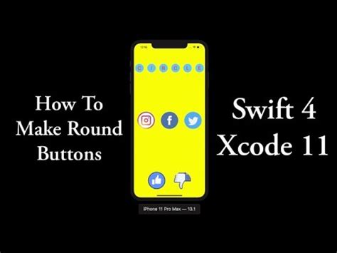 How To Make Circle Round Buttons In Swift IOS Swift Xcode YouTube