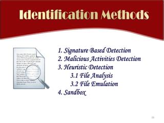 Signature Based Virus Detection And Protection System Ppt