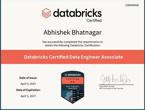 Databricks Dataengineering Certification Bigdata Cloudcomputing Learning Abhishek Bhatnagar