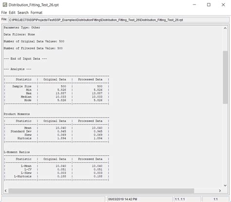 Example 26 Distribution Fitting Analyzing A Paired Data Record Of