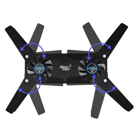 Rotatable Usb Fan Cooling Pad 2 Fans Cooler Notebo Grandado
