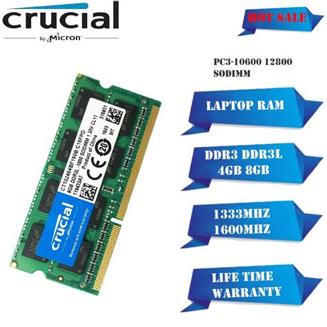 New Crucial Laptop Ram Ddr Ddr L Gb Mhz Memory Sodimm Pc L S Shopee Malaysia
