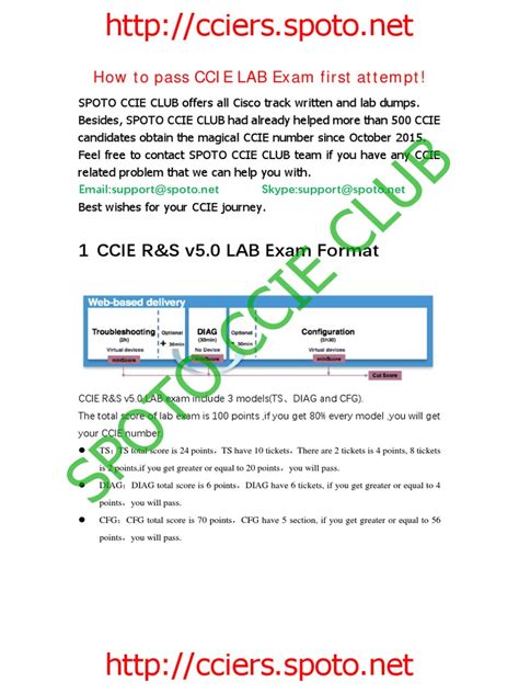 Guide To Passing The Ccie Lab Exam On The First Attempt An Overview Of Spoto Ccie Clubs Ccie