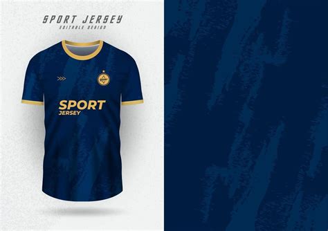 Custom Logo Design On Navy Blue Sports Jersey Navy Jersey Tops For