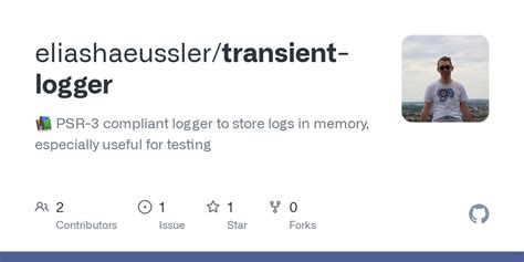 Github Eliashaeusslertransient Logger 📚 Psr 3 Compliant Logger To