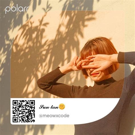 POLARR CODE Coding Sun Tan Follow Me On Instagram