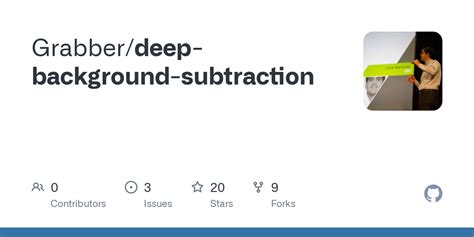 Github Grabberdeep Background Subtraction
