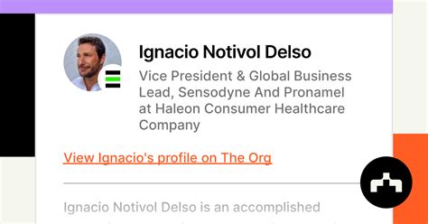 Ignacio Notivol Delso Vice President And Global Business Lead