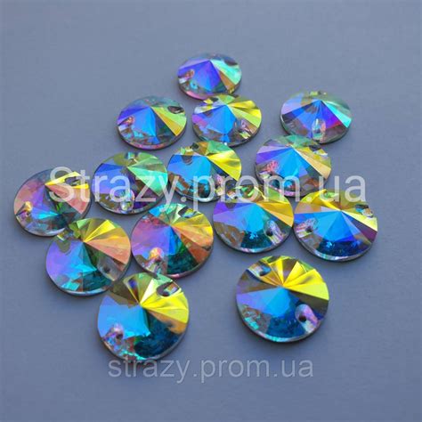 Купить Стразы пришивные Круг 8мм. Crystal AB премиум в Харькове от ...
