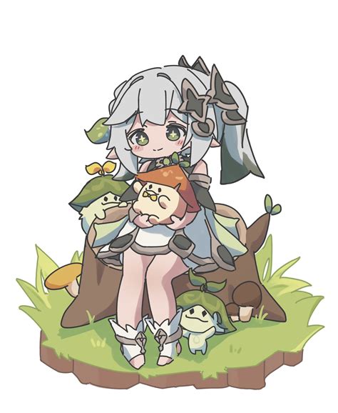 Karuthi Aranara Genshin Impact Nahida Genshin Impact Genshin Impact Highres Girl Bare