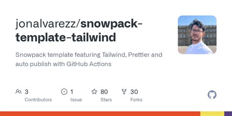 GitHub Jonalvarezz Snowpack Template Tailwind Snowpack Template Featuring Tailwind Prettier