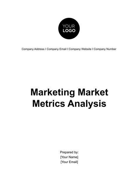 Free Marketing Market Metrics Analysis Template To Edit Online