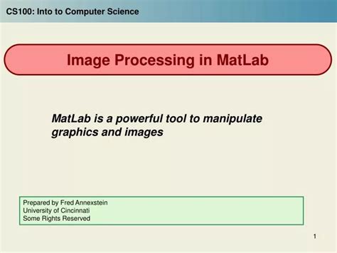 PPT Image Processing In MatLab PowerPoint Presentation Free Download ID 1733835