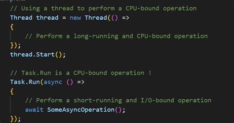 Tasks Vs Threads In C Understanding I O Bound Vs Cpu Bound Operations And How Semaphores Can