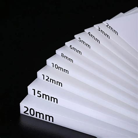 White Polypropylene Sheet For Diy Projects 3 20mm 100x100mm 200x200mm Beeplastic
