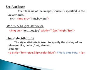 HTML Presentation PPT